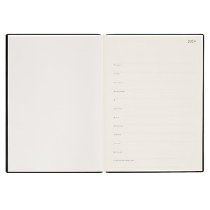Legami - Maxi Daily Diary, 13 Months, from January 2024 to December 2024 with Weekly Planner January 2025, 400 Detachable Pages, Elastic Closure, Address Book, 21 x 29.7 cm, Black Onyx