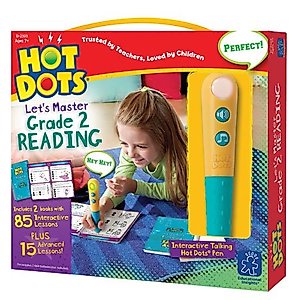 Educational Insights Hot Dots Let's Master 2nd Grade Reading Set, Interactive Workbooks, 100 Reading Lessons, Ages 7+