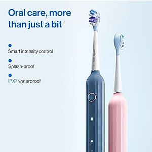 usmile [ADA Accepted] Electric Toothbrush, Type-C Rechargeable Sonic Toothbrush for Adults with 2 Brush Heads, 1 Charge Lasts for 365 Days, Whitening Powered Toothbrush with Smart Timer, Y1S Pink