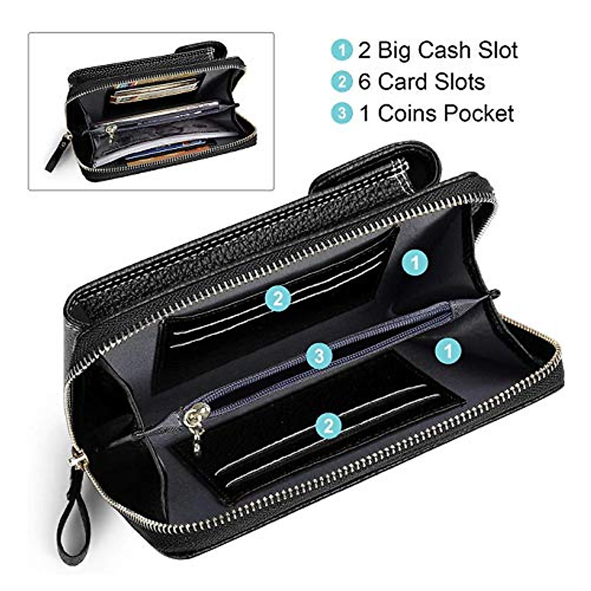 Valentoria Womens Crossbody Bag Cell phone Wallet Small Shoulder Purse Leather Card Handbag