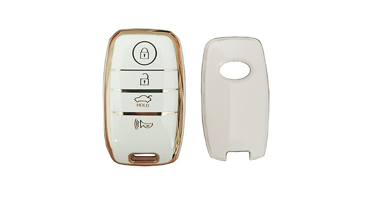 Kia Key Fob Protector Case - QIXIUBIA TPU Smart Key Cover