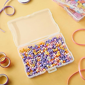 Bright Creations 24 Photo Storage Boxes for 4x6 Pictures - Photo Organizer Containers with 40 Blank Labels - Clear, 64 Total Pieces - Picture Storage Containers