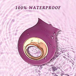 Rose Adult Toys, Clitoral Licking Tongue Vibrator, PHANXY 2 in 1 Licking & Vibrating Rose Toys Stimulator with 9 modes, Rechargeable & Waterproof Adult Sex Toys for Women and Couples