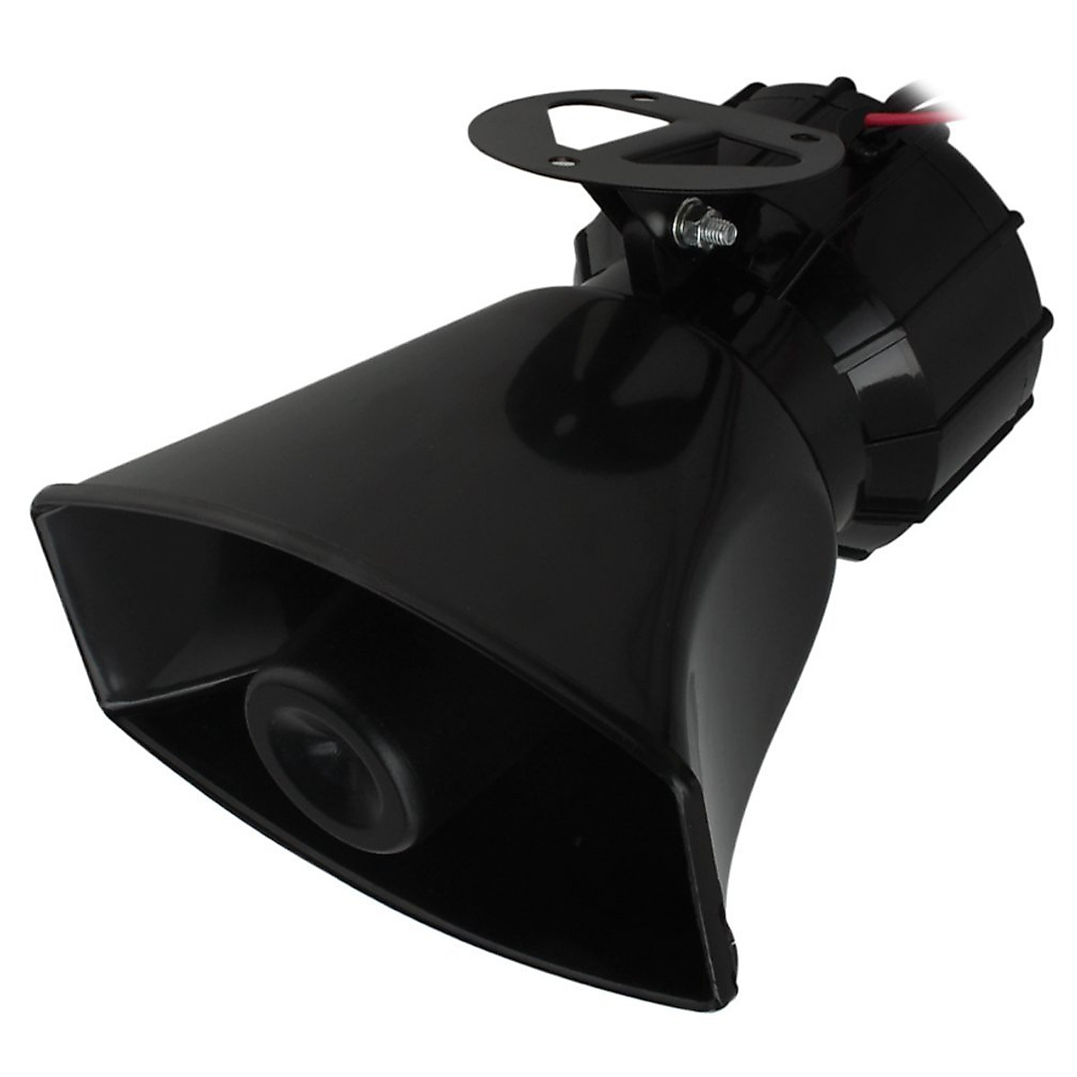 GTP 100W 7 Tone Partol Car Truck Siren Emergency Sounds Electric Horn with Mic PA Microphone Speaker System Amplifier Megaphone Fire Ambulance Hooter Traffic Sound