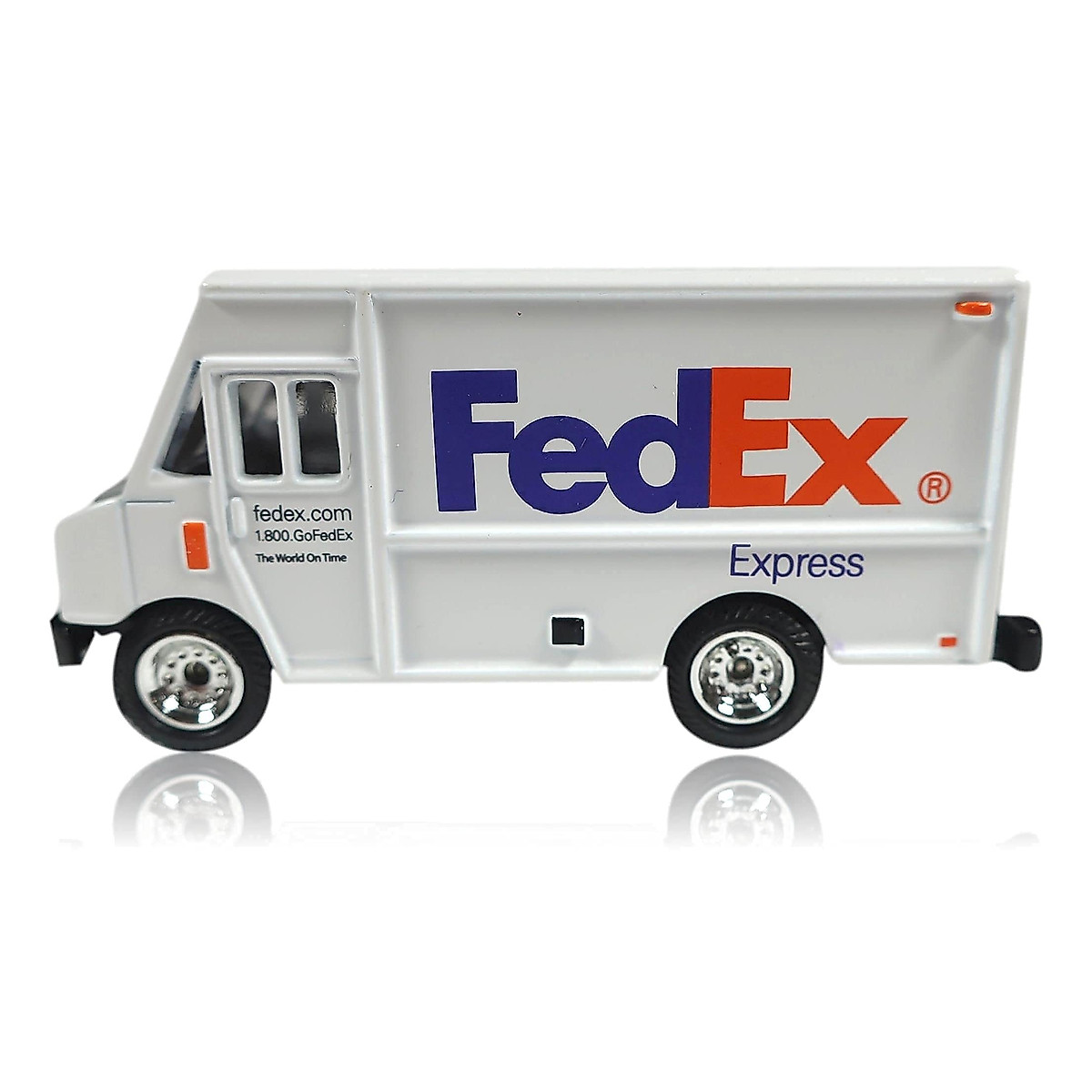 FedEx Express Miniature Delivery Truck - 3" Length - Scale 1:64 - Gauge S - Sold as a Display or Collectable Item, Not as a Child's Toy