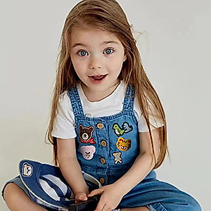 NICEVINYL Embroidered Iron-on Patches Applique: 72Pcs Random Assorted Decorative Patches Iron on/Sew on for Clothing Accessories