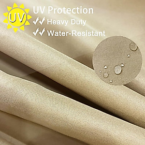 Oslimea 6p Patio Cushion Covers Outdoor Patio Cushions Covers Replacement Waterproof with Zipper for 3 Seat Patio Furniture Set, Slipcovers for Outdoor Cushions, Covers Only, Sand