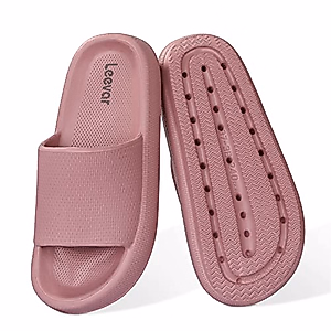 Leevar Blush Cloud Slides for Women and Men - Soft, Comfy, Relax Cloud Slippers, Thick Sole, Non-slip Pillow Slippers, Easy to Clean, Shower, Swimming, Beach, Indoor and Outdoor Pillow Slides