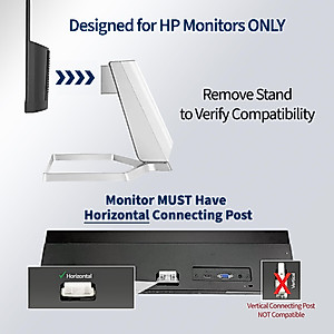 VIVO Quick Attach VESA Adapter Designed for HP Monitors 27er, 27es, 27ea, 25er, 25es, 24ea, 24es, 23er, 23es, 22er, 22es, 22f, 23f, 24f, 25f, 27f, 27fw VESA 75x75m and 100x100mm, MOUNT-HP27ER