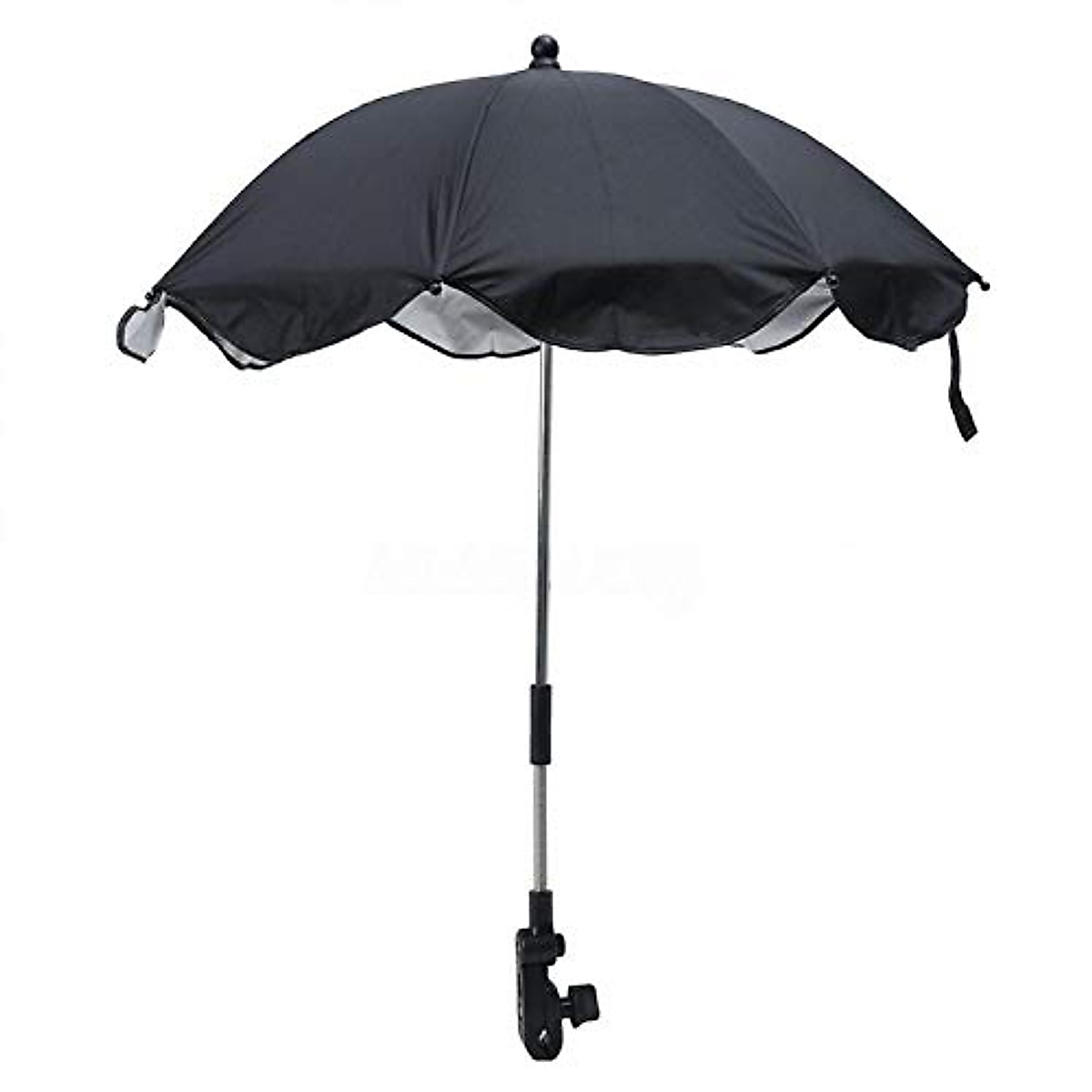 Baby Stroller Parasol, Clamp-On Shade Umbrella, Baby Stroller Weather Shields,Adjustable Umbrella with Universal Clamp, Suitable for Beach Chairs, Baby Strollers