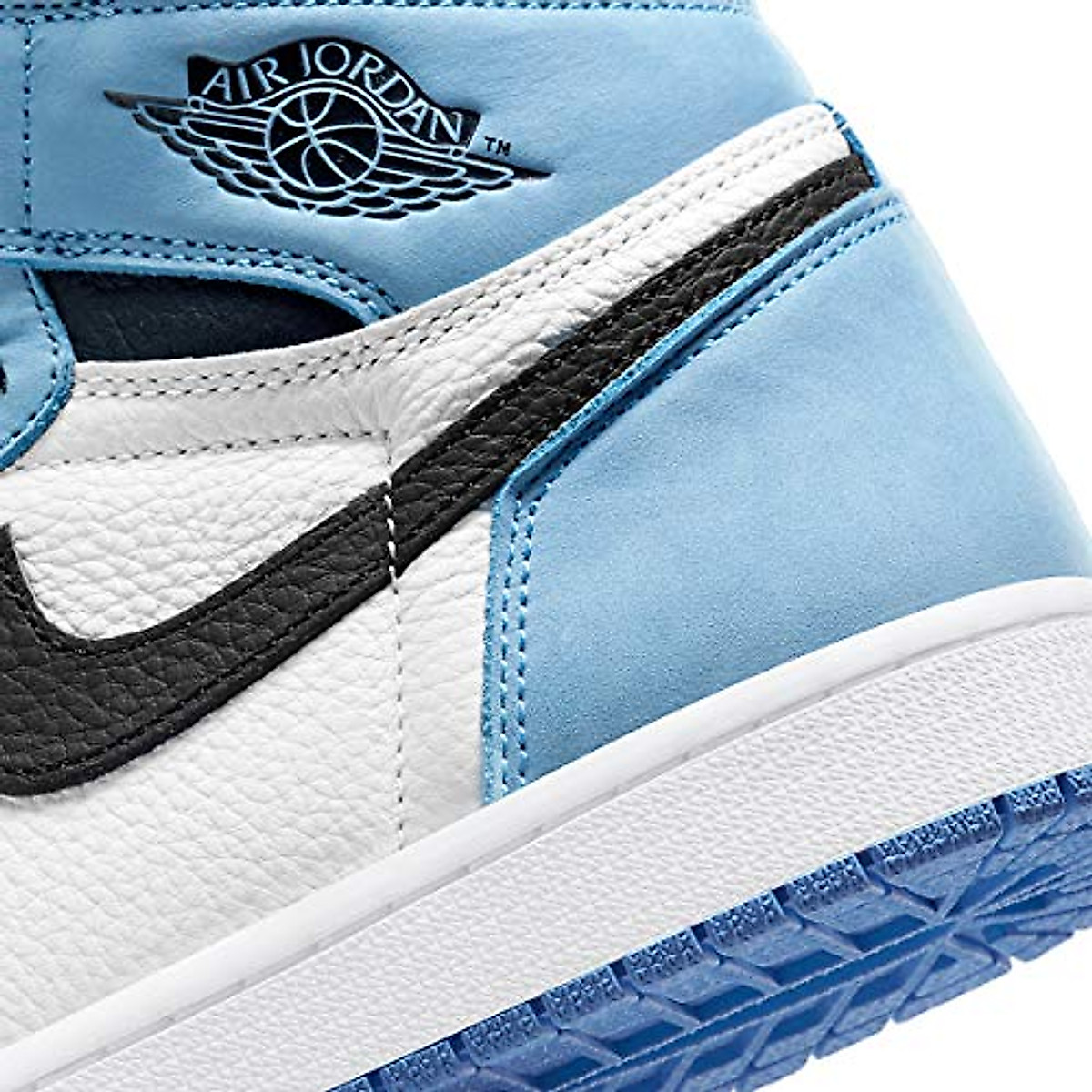 Nike Men's Air Jordan 1 Retro High OG University Blue, White/University Blue/Black, 11.5