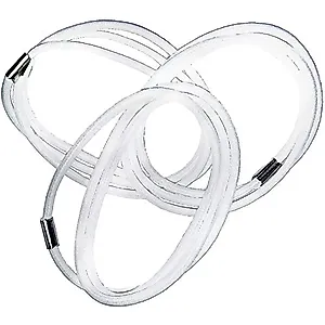 INTELLECTDOOR Trash Can Bands/Sets of 3/White
