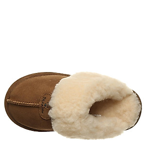 BEARPAW Loki Youth Hickory Size 4 | Youth 's Slippers | Youth 's Shoes | Comfortable & Light-Weight