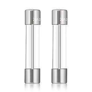 2 Pcs 5304509451 Microwave Fuses 20a 125v for Frigidaire Microwaves,Applicable for GE WB27X11138 WB27X10388 PS5136235 00469295 30469294 50462164 PS5136235 AP5648907 Microwaves Oven Fuse 6x30mm