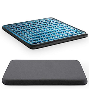 INSBES Seat Cushion for Office Chair - Germany Gel, Cooling Pad, Tailbone Pain Relief, Coccyx Support, Memory Foam Butt Pillow for Car, Wheelchair, Sciatica, Preesure Sore