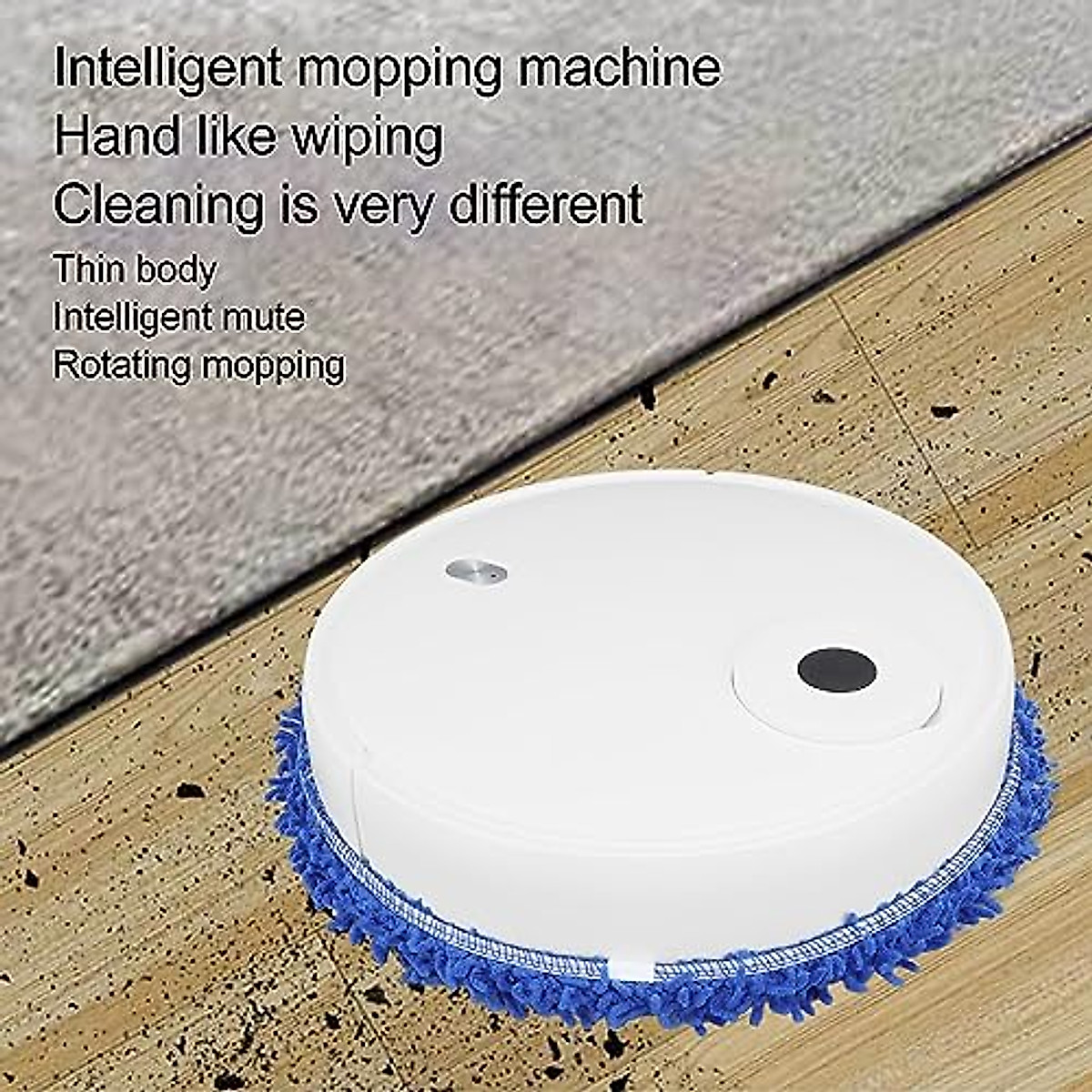 Pssopp Robot Vacuum and Mop Combo Mopping Machine Floor Wiping Machine Machine Cleaner Automatic for Supply Robotic Vacuums (White)