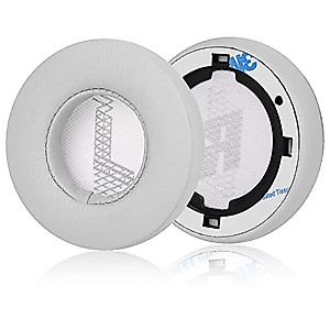 Jarmor Replacement Memory Foam & Protein Leather Ear Cushion Pads Cover for JBL E35 E35BLK E45 E45BT E45BTBLK On Ear Headphones ONLY (Gray)