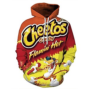 jiazery QZ Men's Novelty Cheetos Hoodie Realistic 3D Print Pullover Unisex Casual Long Sleeve Sweatshirt (NewOne-L)