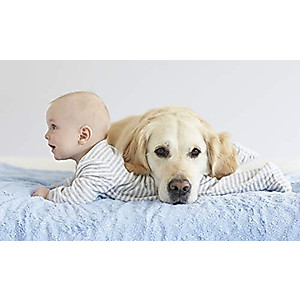 Just Born Boys and Girls Newborn Infant Baby Toddler Nursery Dust Ruffle Beddding Crib Skirt, Navy/White, One Size