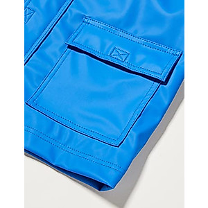 Petit Bateau Child's Hooded Rain Jacket, Blue