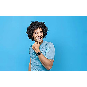 Fitbit Versa Lite Smartwatch,GPS,Charcoal/Silver Aluminum, One Size (S & L Bands Included)