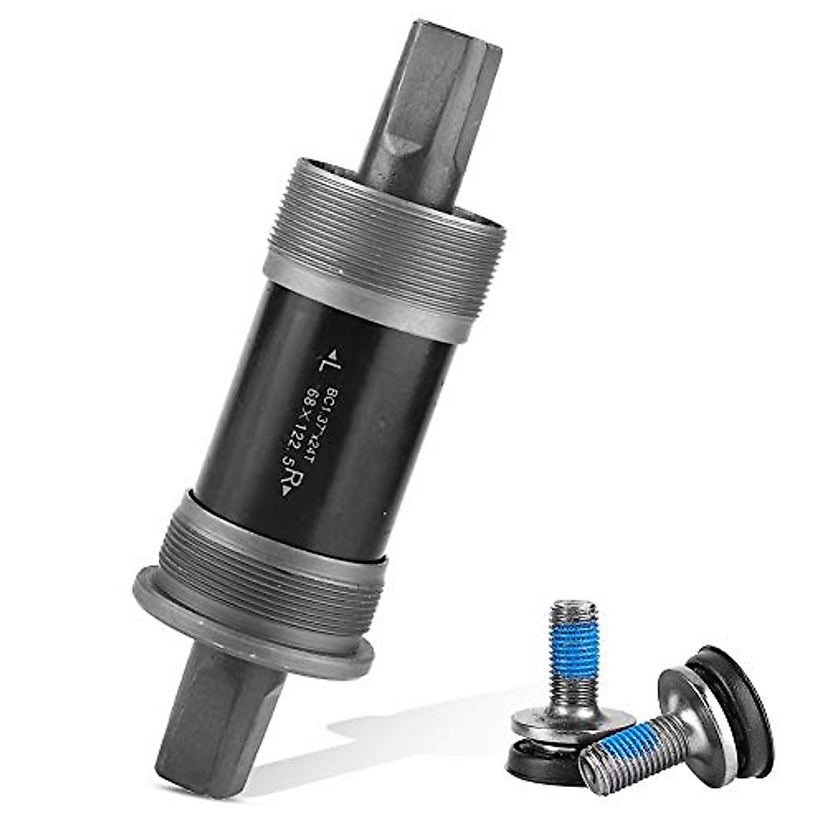 VGEBY1 Bike Bottom Bracket Square Hole Crank Axis, Middle Mountain Bike Center Shaft for Square Tapered Spindle Crank(68X122.5L) Bottom Bracket 68Mm Bottom Bracket