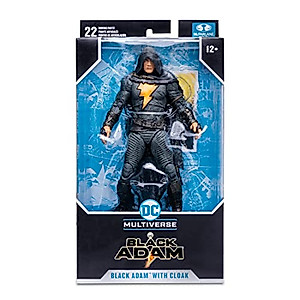 McFarlane Toys DC Black ADAM Movie 7IN Figures - Black ADAM with Cloak