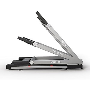 DeerRun Treadmills for Home, 3.5HP Folding Treadmill with Incline, 350 LBS Weight Capacity Home Treadmill, Compact Portable Treadmill for Small Space Walking Jogging Running