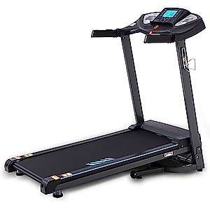 HUAGEED Treadmill for Home with 15% Auto Incline, 0.5-10 MPH Speed, Foldable Treadmills with APP, Speaker, 18" Wide Belt, 15 Programs, Smart Running Machine for Apartment Walking and Jogging, 2.5HP