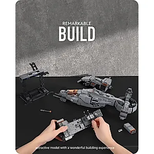 Nifeliz Eagle Attack Aircraft, Fighter Plane Model Toy, Military Building Set for Adult Gift Giving (1,182 Pieces)