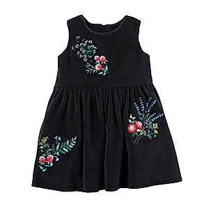 Carter's Baby Girls' Floral Dress 3 Months Black