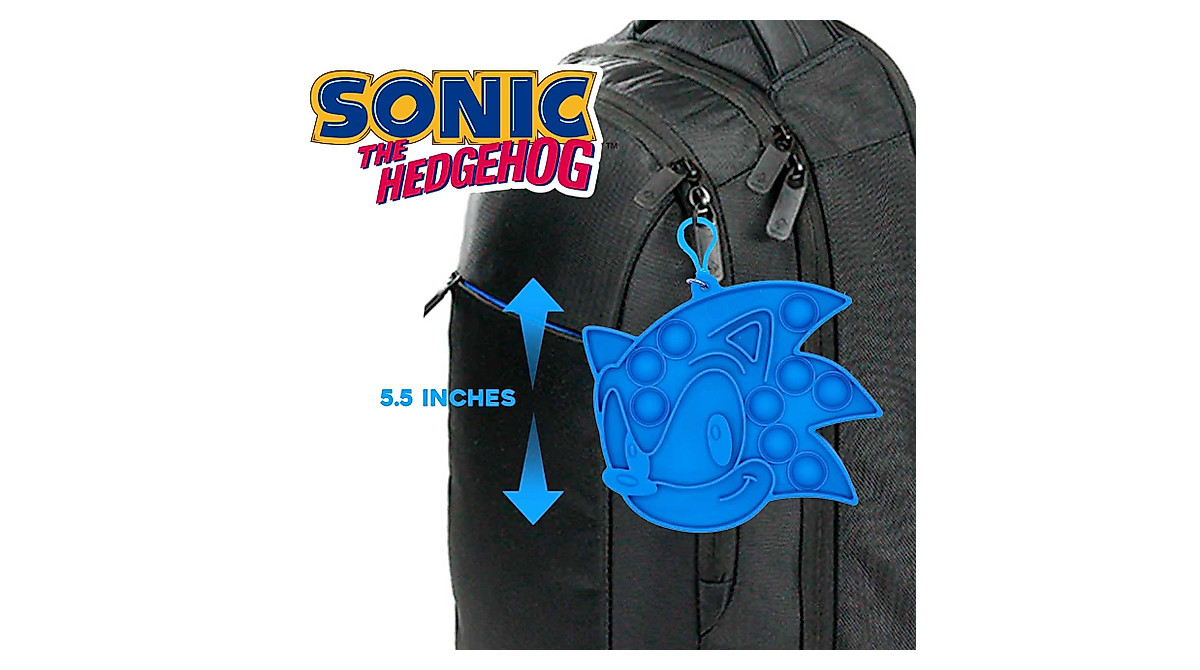 Sonic The Hedgehog Mini Bubblerz Fidget Bubble Popper Backpack Hanger ...