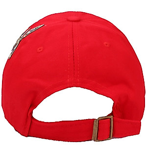 CRUOXIBB Women's Crystal Flower Bling Rhinestone Snapback Cap Baseball Hat(01 Red)