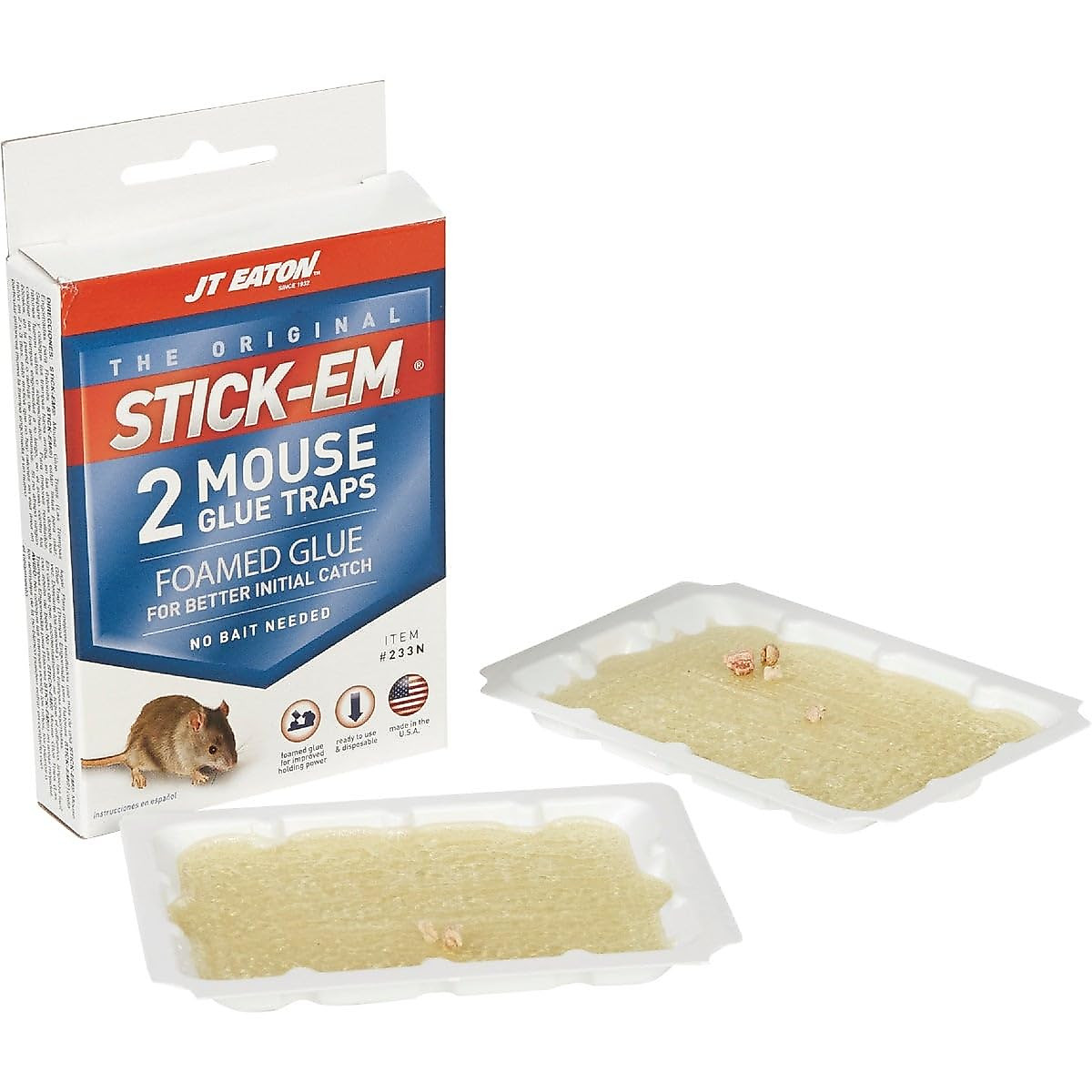 JT Eaton 233N Stick-Em Mouse Size Glue Traps