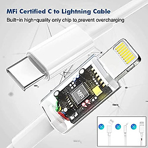iPhone Charger, 10FT Extra Long Fast iPhone Charger【Apple MFi Certified】20W Super Quick Apple Charger USB C Wall Charger Block and 10Foot Lightning Cable Cord for iPhone 14/13/12/11/X/SE/8/7/6 Series
