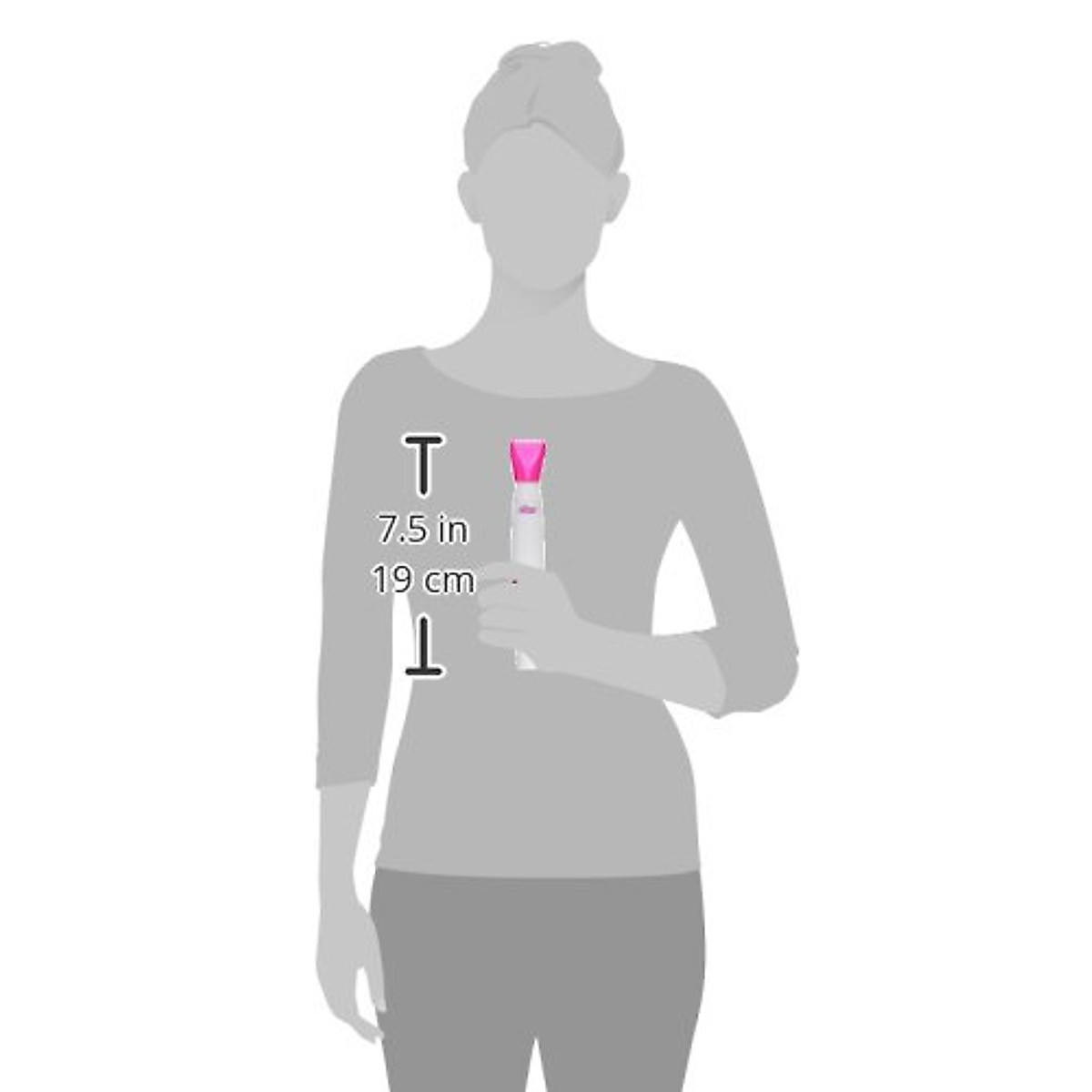 Clio PALMPERFECT Pro Series Bikini Trimmer for Women - Includes Foil Shaver and Exfoliating Brush Head - Cordless Hair Removal Electric Razor