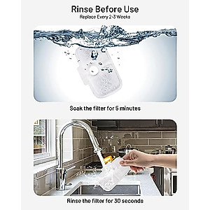 12 Pack Replacement Filters for Dockstream Wireless Cat Water Fountain PLWF005/PLWF115/WF105, 6 Months Set of PETLIBRO Original Pet Fountain Filters & Pre-Filter Sponges