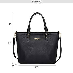 Montana West Tote Bag for Women Zipper Large Tote Purse Adjustable Strap Work Top Satchel Handbag Shoulder Hobo