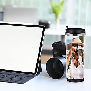 Lallisa Mug with Picture Customized Tumblers 12 oz Personalized Photo Stainless Steel Tumbler Insert Double Wall Mugs Insulated Cup Travel Mug for Happy Mother's Day Fathers' Day Gifts(2 Pcs)