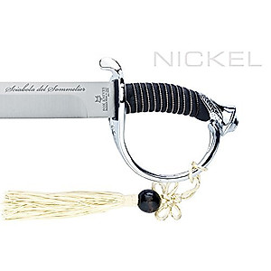 Fox Knives Maniago, Italy Sommelier Saber Champagne Sabre, Nickel