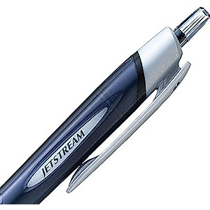 uni Jetstream Standard Ballpoint Pen - 0.38 mm - Black Ink - Black Body
