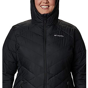 Columbia Women's Heavenly Long Hooded Jacket, Black, Small
