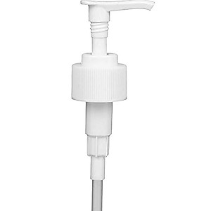 Speak Naturals White Soap and Lotion Pump, Fits Most 32oz Castile Soap Bottles, 28/410 Neck, 5cc Dispensed Per Pump (2 Pack)