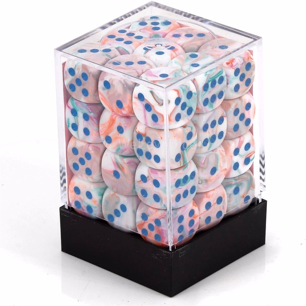 Chessex Festive 12mm D6 Dice Block, Pop Art and Blue