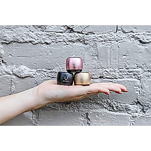 Fashionit U Micro Speaker | Coin-Sized Portable Wireless Bluetooth 5.0 with Built-in Mic & Remote Shutter | Perfect Little Speaker for Home, Parties, Activities! Tiny Device, Rich Sound | Black