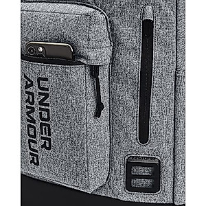 Under Armour Adult Halftime Backpack , Pitch Gray Medium Heather (012)/Black , One Size Fits All