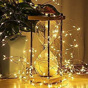 AMIR Upgraded Fairy String Lights, 100 LED 33FT Starry Lights, 2 Modes Waterproof Decorative Lights Battery Operated for Garden Wedding Christmas (Battery Not Included - 2 Pack)