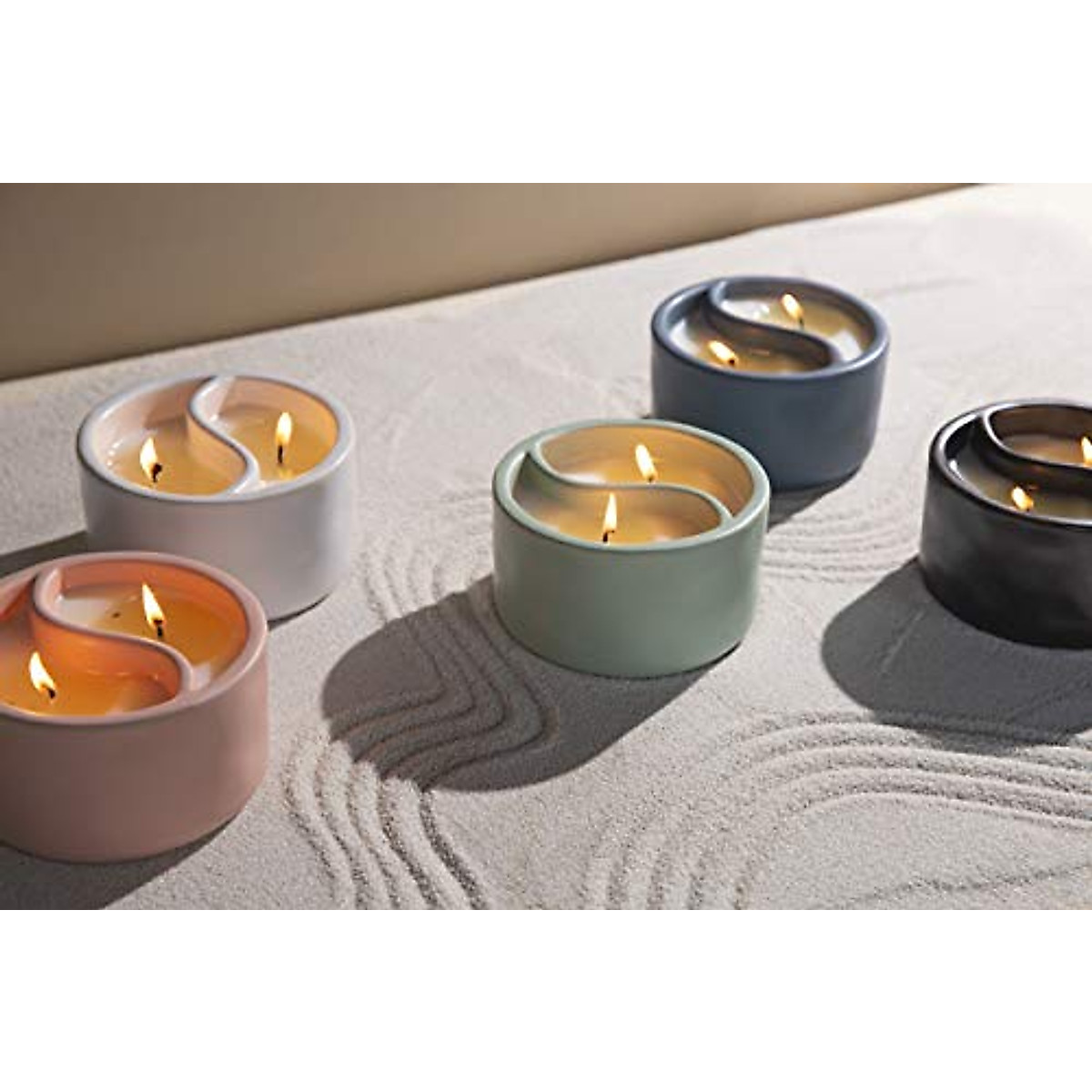 Paddywax Candles YY1002Z Yin & Yang Collection Scented Candle, 11-Ounce, Black - Palo Santo | Cade