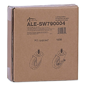 Alera ALESW790004 125 lbs. Capacity Casters for Wire Shelving Set (4-Piece/Set)