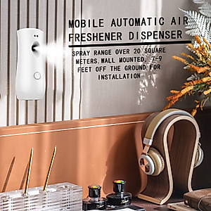 Auto Air Freshener Spray Machine Free Stand or Wall Mounted Automatic Aerosol Spray Dispenser Adjustable Aroma Machines are Widely Used in Bedrooms, Bathrooms, Offices, Airports, Hotels and Commercial Places